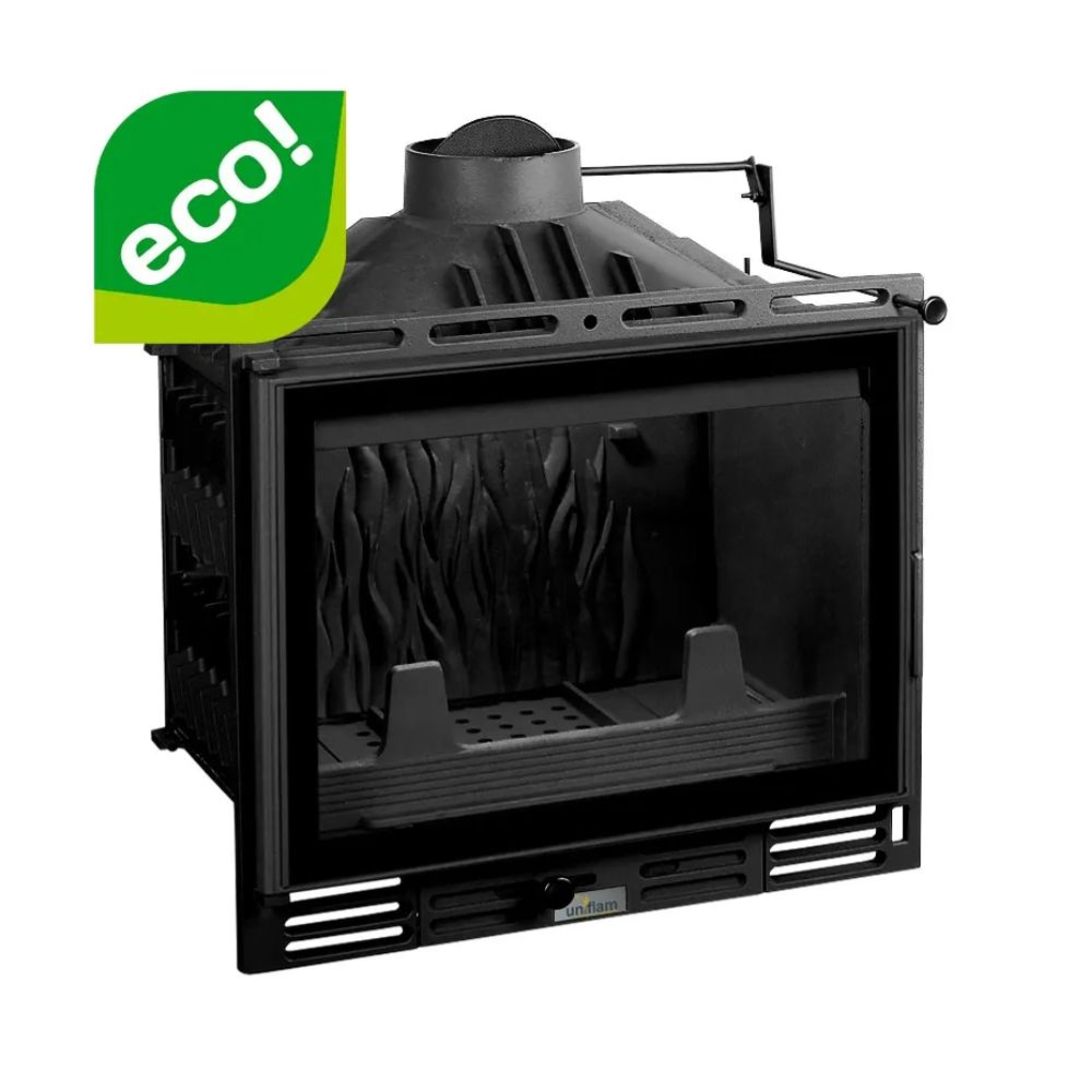 Inbouw haard UNIFLAM 600 PLUS ECO met klep en luchttoevoer, 8 kW ...
